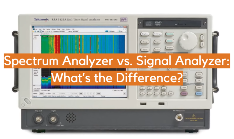 Spectrum Analyzer vs. Signal Analyzer: What’s the Difference? - ElectronicsHacks